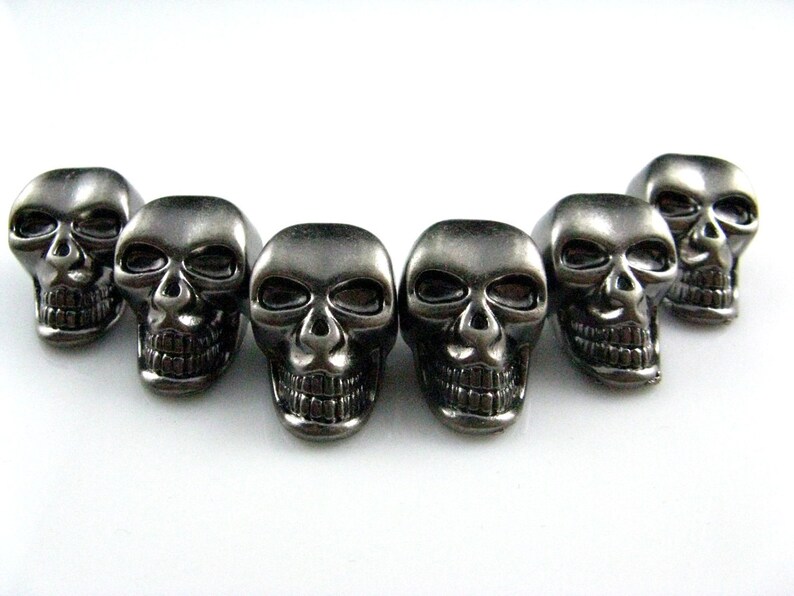 Metal Buttons Skull Metal Buttons Gray Silver Color - Etsy