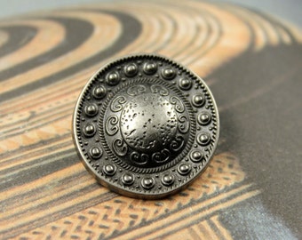 6 PCS Lacework Filigree Metal Buttons Gray Silver Color | Etsy