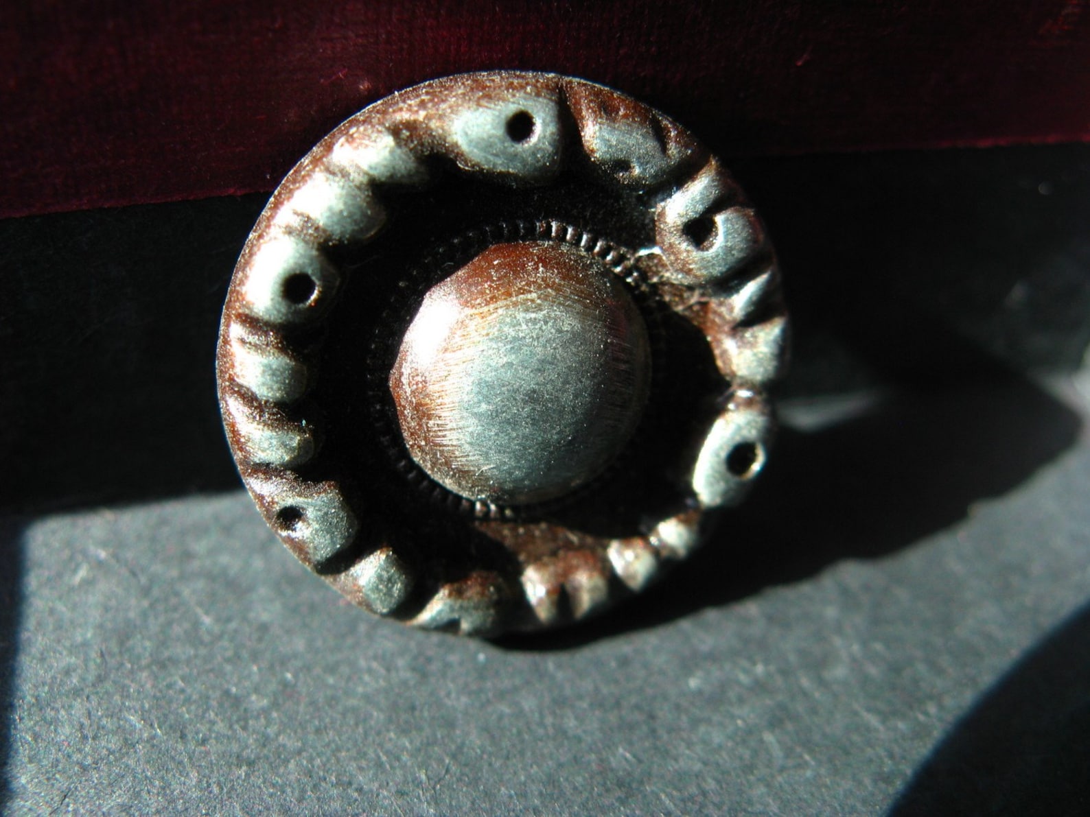 Metal Buttons Rock Circle Metal Buttons Iron Patina Color - Etsy