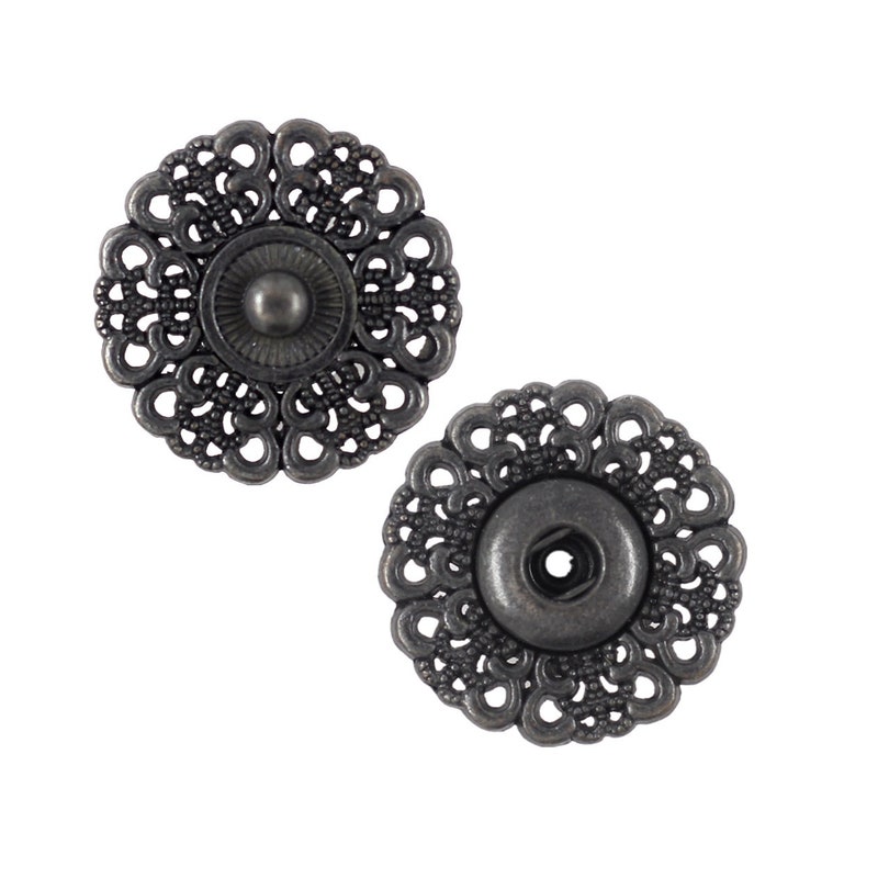 Black Snap Buttons - Etsy