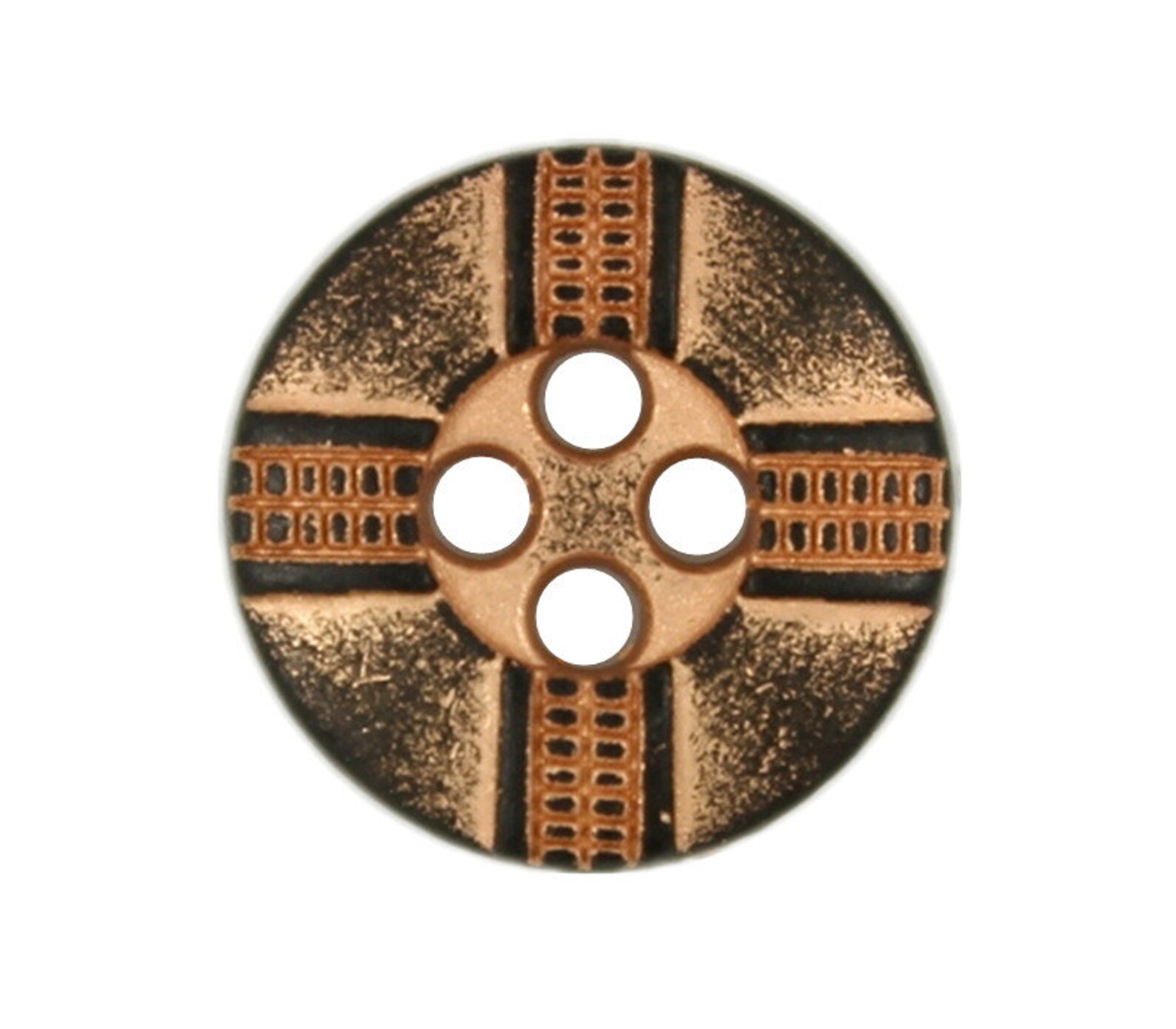 Metal Buttons Cross Ribbon Metal Buttons Gunmetal Orange | Etsy