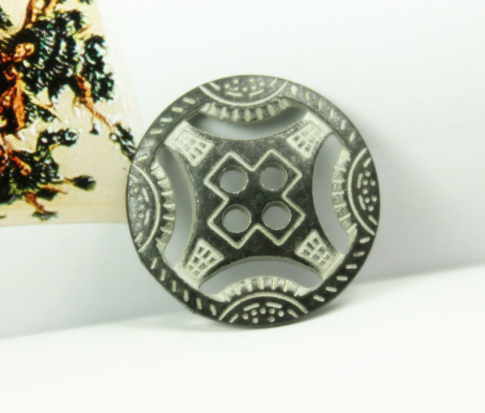Metal Buttons Ancient Coins Metal Buttons Gunmetal Gray - Etsy