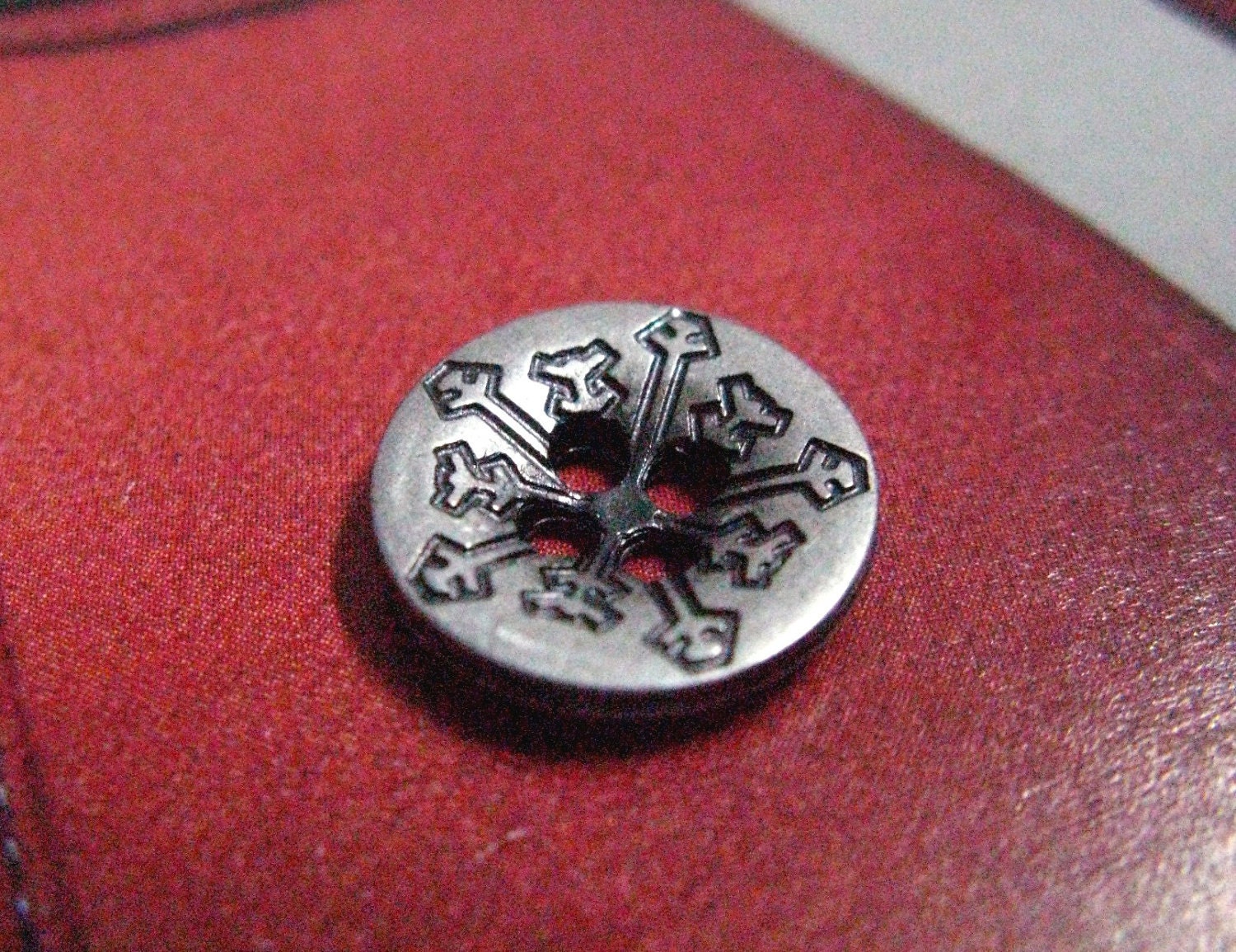Metal Buttons Snowflakes Metal Buttons Gray Silver Color | Etsy