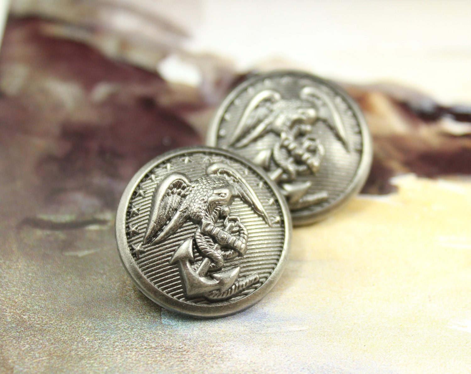 Metal Buttons - United States Marine Corps Old Emblem Metal Buttons ...