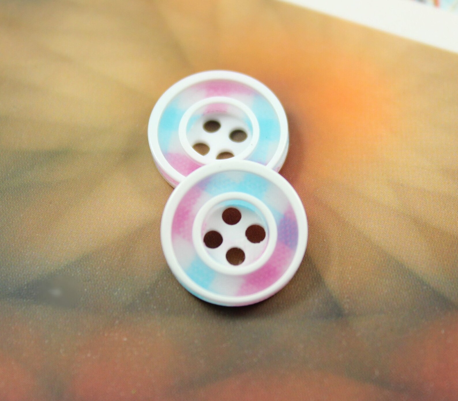 Fresh Buttons Cyan Theme Color Ring Plastic Buttons 0.51 - Etsy