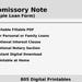 Promissory Note Template | Simple Loan Agreement | Editable PDF ...