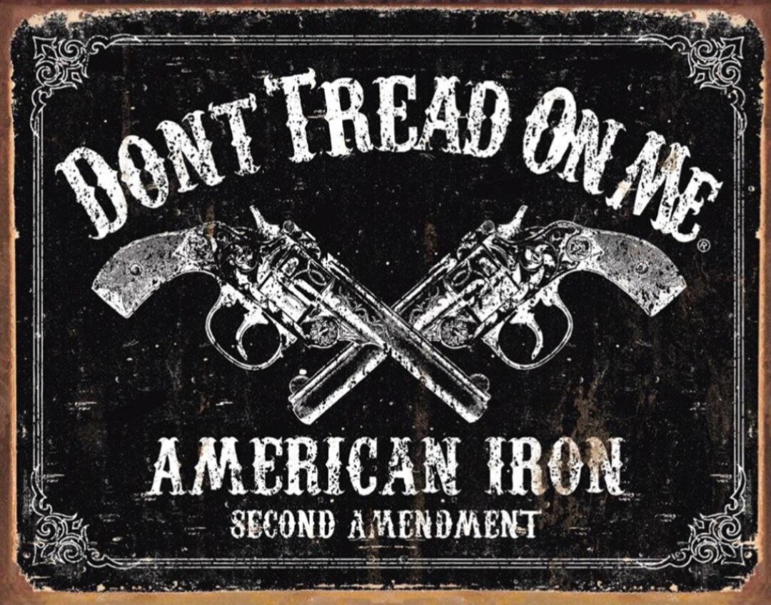 Don't Tread on Me Second Amendment Poster | Vintage American Patriotic ...