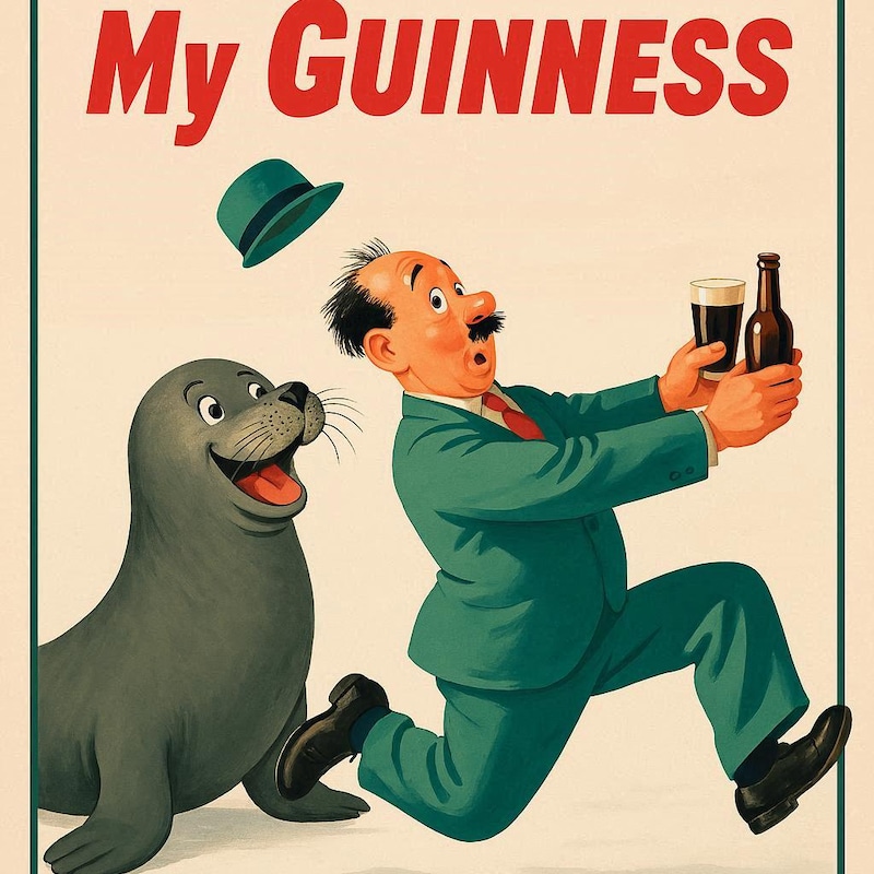 Seal Guinness Poster - Etsy UK