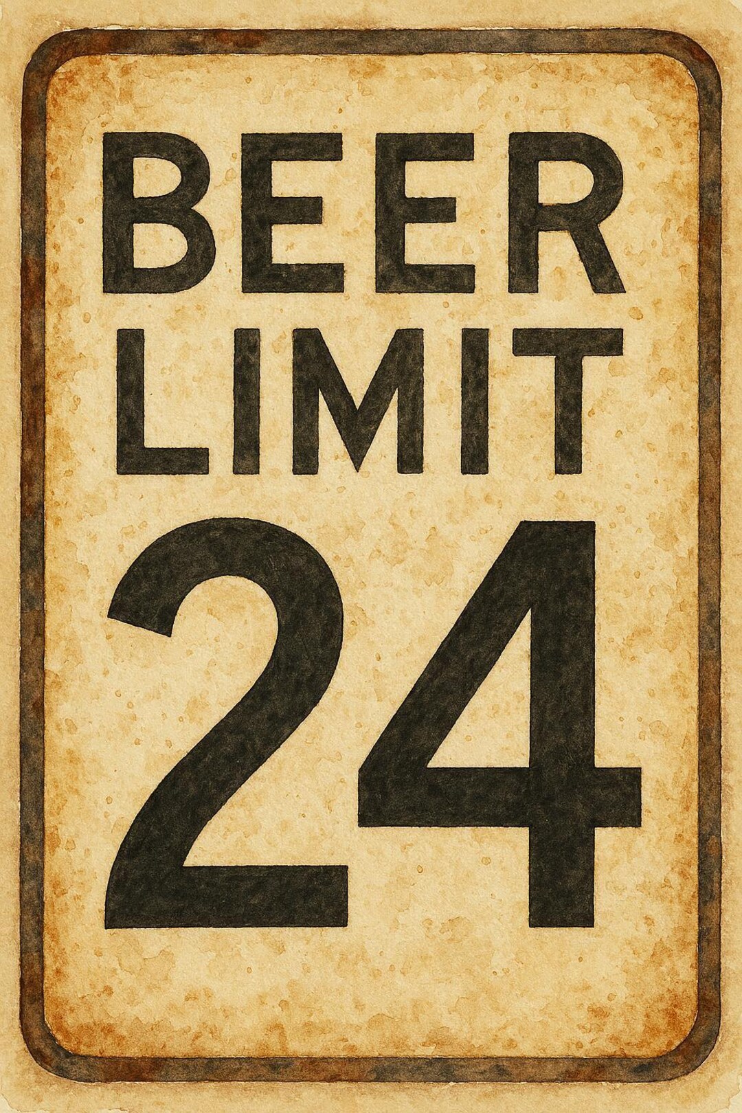 Funny Beer Limit Poster | Funny Bar Poster | Man Cave Wall Art | 8x12 ...