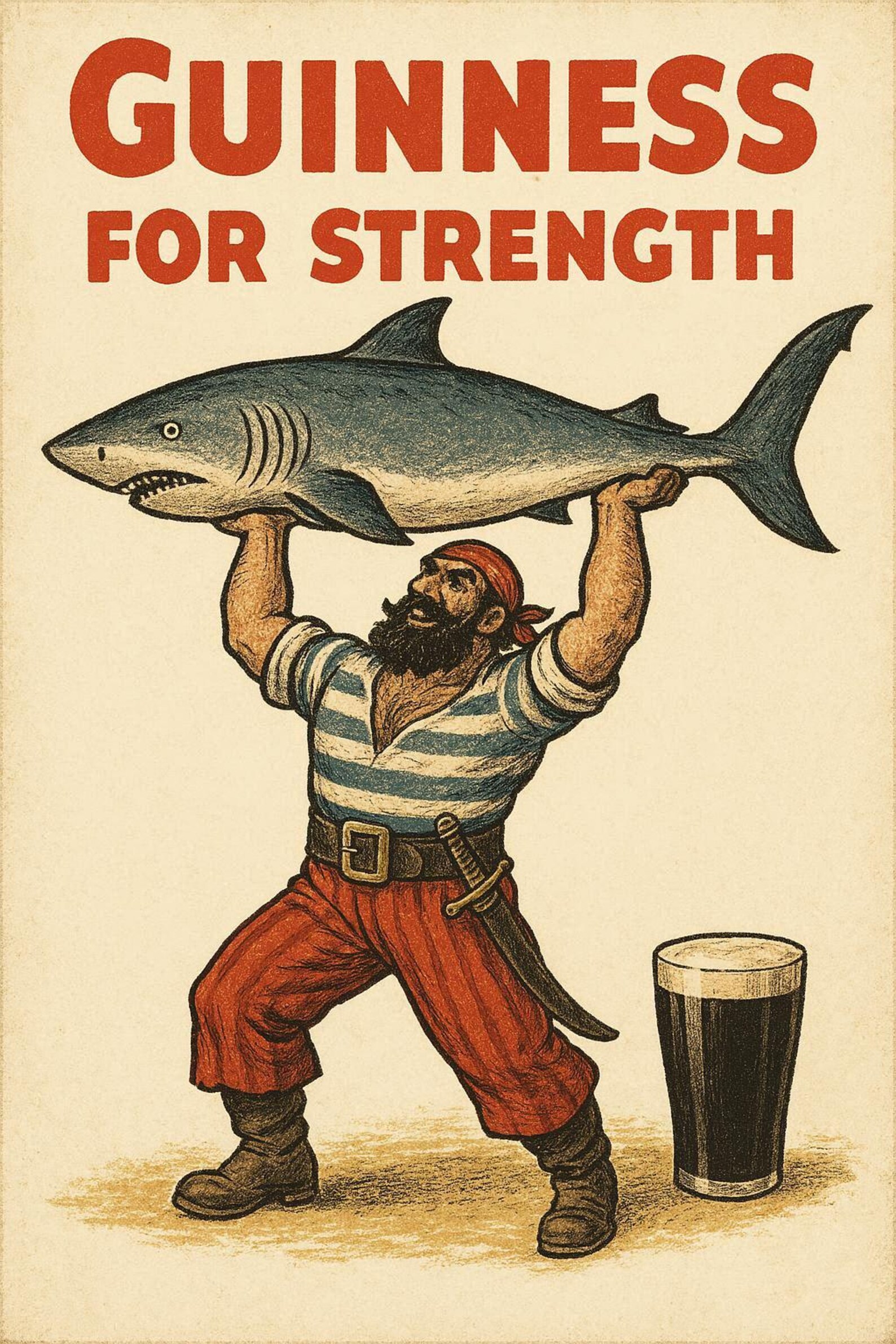 Guinness for Pirates | Guinness Poster | Funny Vintage Guinness Ad ...
