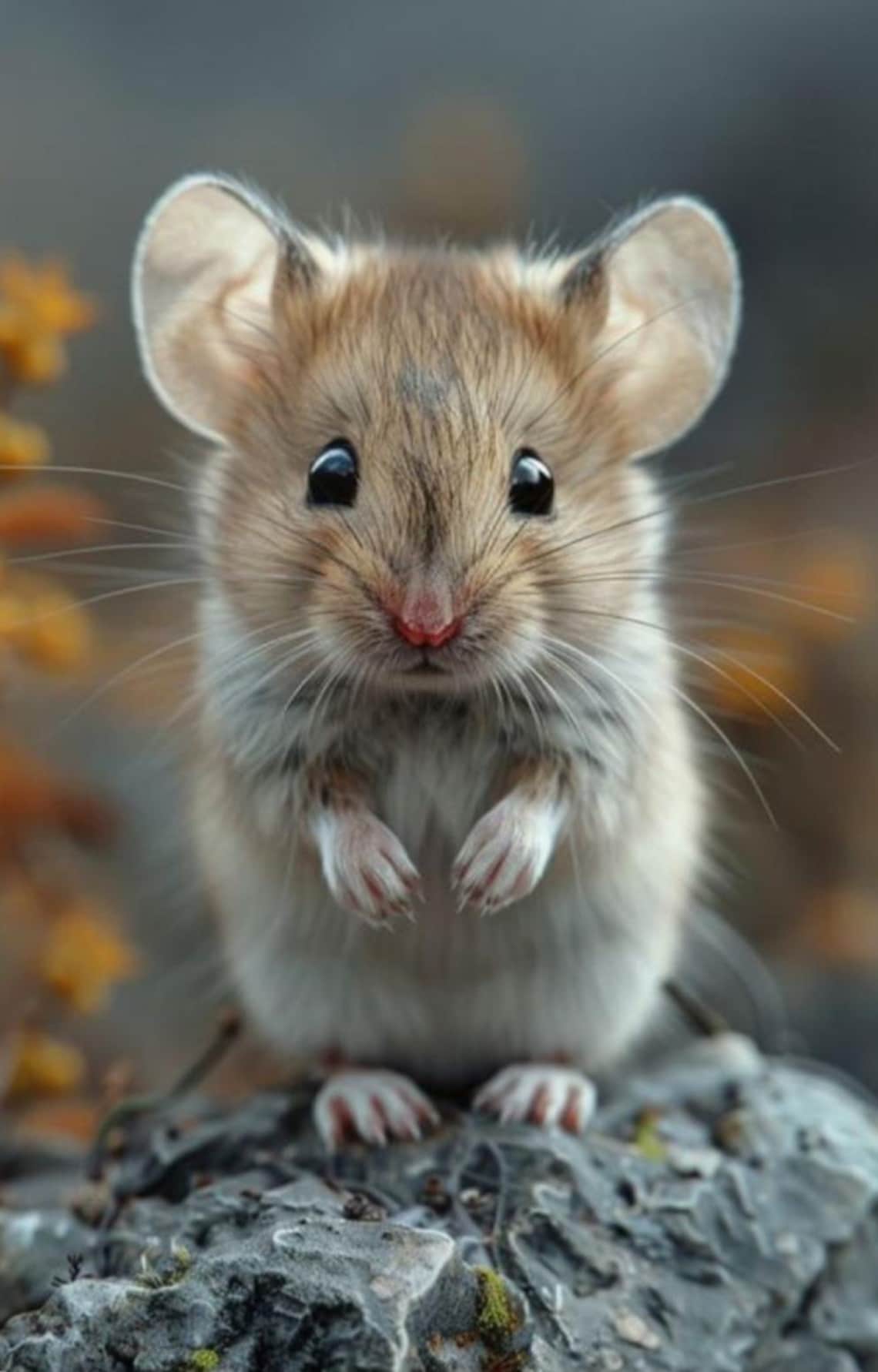 Cute Mouse Photo | Cute Animal Poster Gift | Animal Wall Art | Perfect ...