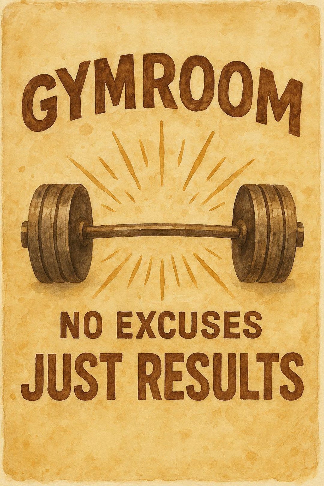 No Excuses Gym Motivation | Workout Poster | Gym Wall Decor | 8x12 ...