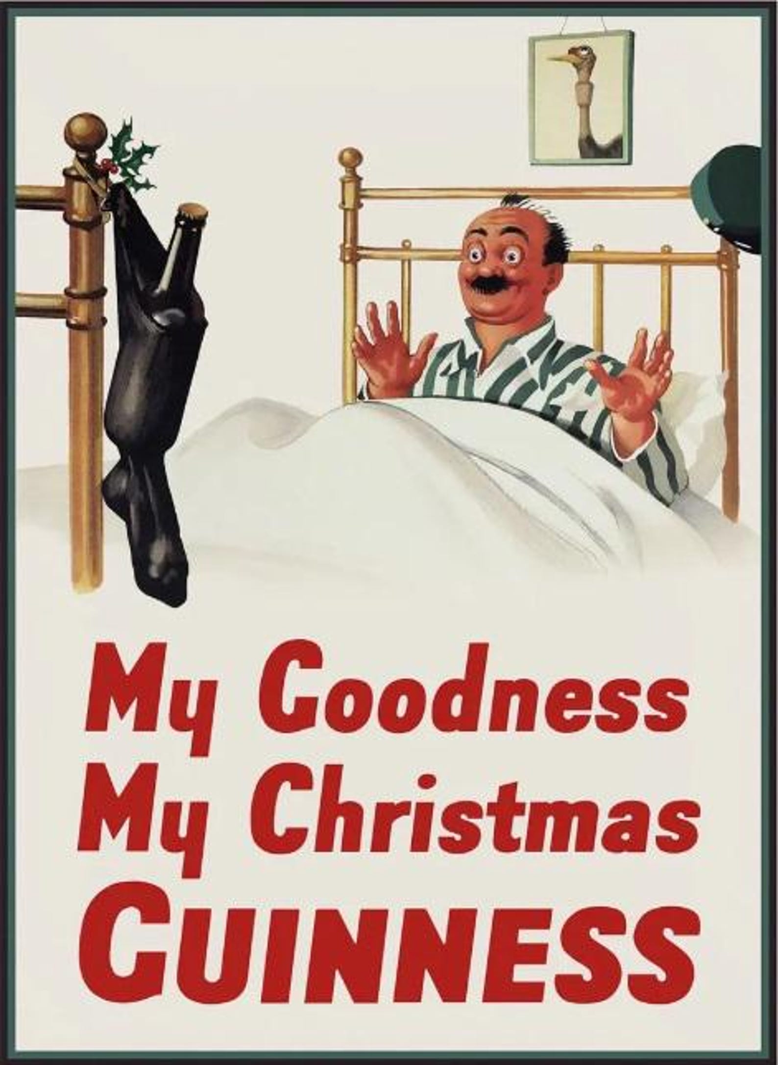 Iconic Guinness Christmas Ad Poster | Funny Vintage Poster | Classic ...