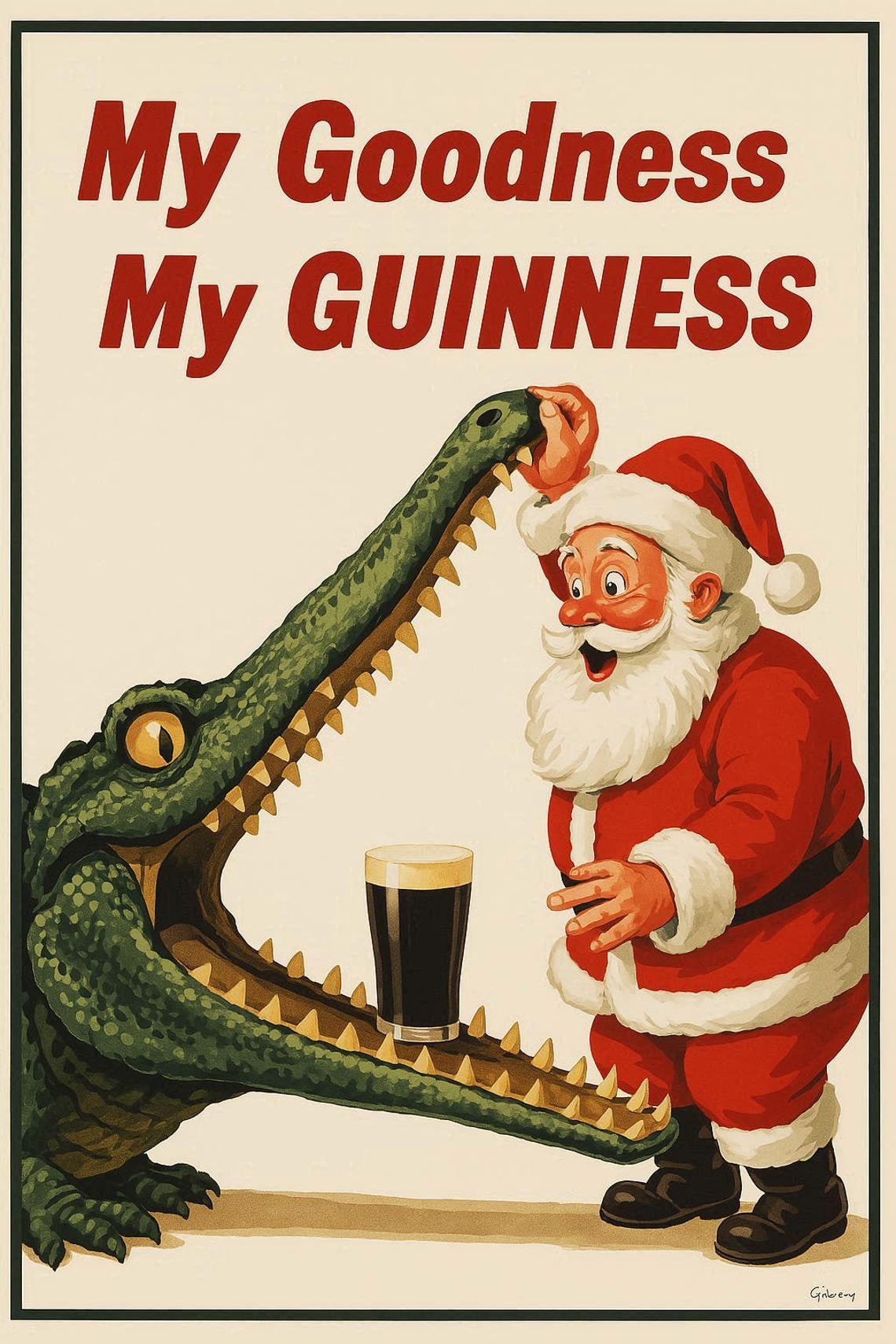 Christmas Guinness Poster! - Santa Claus | Guinness Poster | Funny ...