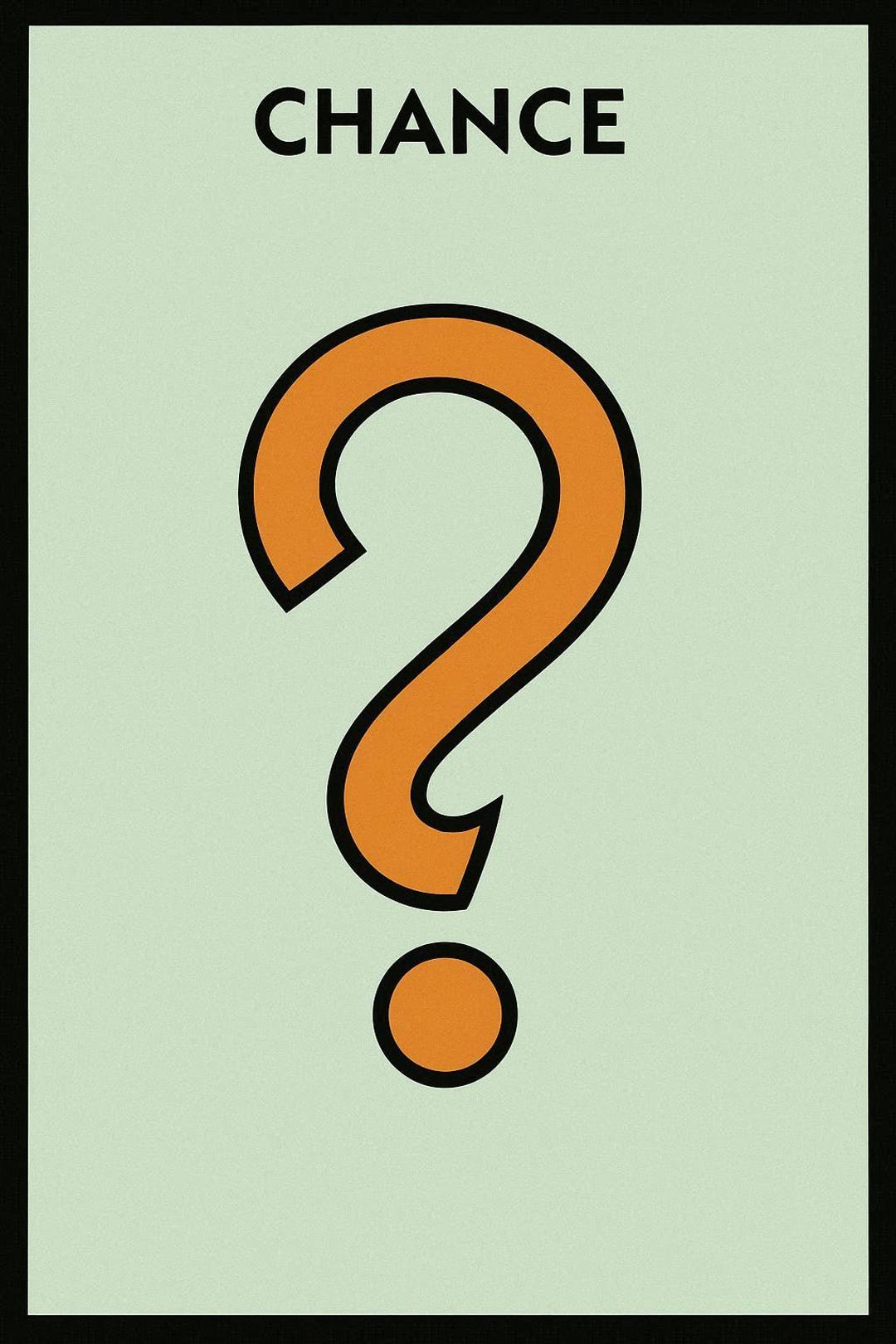 Monopoly Classic Chance Poster | Classic Board Game Inspired Poster ...