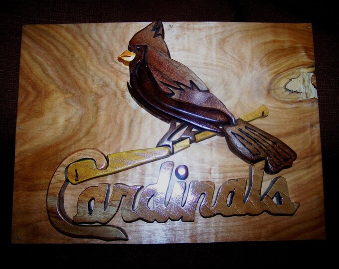 Intarsia St. Louis Cardinals Wall Hanging - Etsy