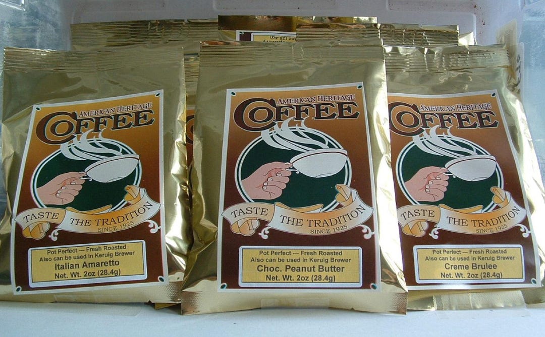 Sample Flavored Coffee 6-1.75oz Packages #3 - Etsy