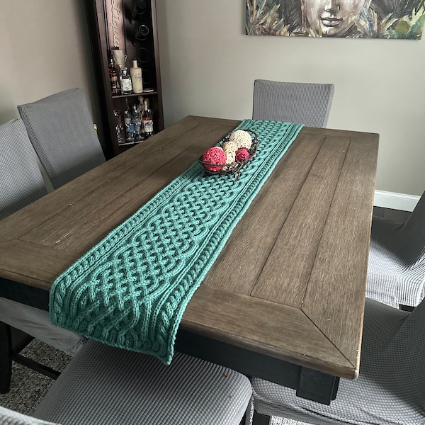 Knit Table Runner - Etsy
