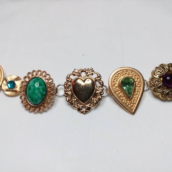 Jeweled Button Covers - Etsy