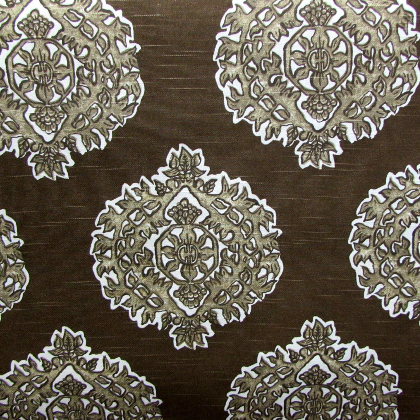 MADRAS CAFE Brown Designer Drapery/bedding/upholstery Fabric - Etsy