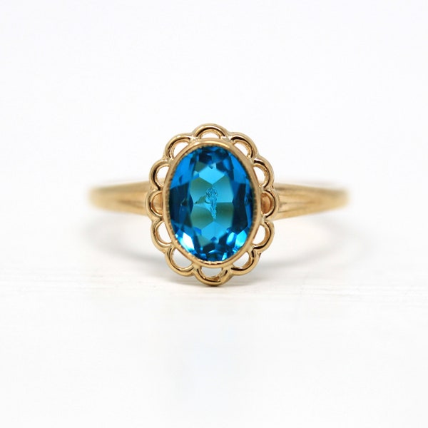 Blue Stone Fine Ring - Etsy