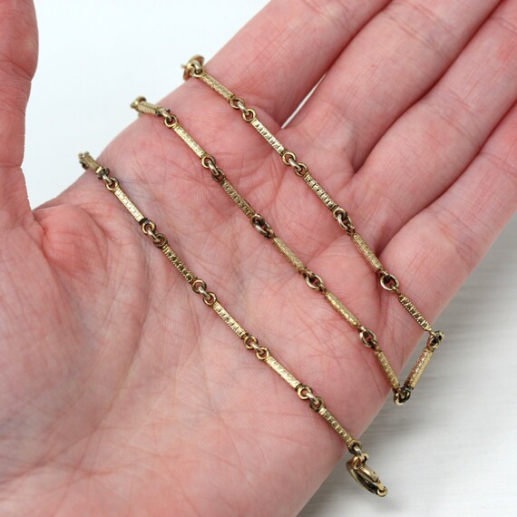 Pocket Watch Chain - Edwardian 12k Gold Filled Swivel… - Gem