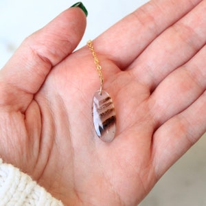 Sale Genuine Agate Charm Modern 14k Yellow Gold Oval | Etsy