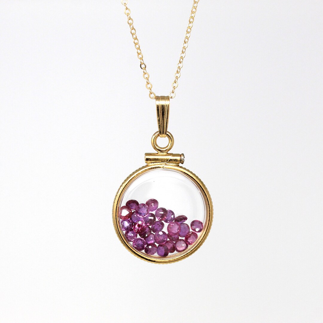 Ruby Shaker Locket Handcrafted 14k Gold Filled Brand New Pendant ...