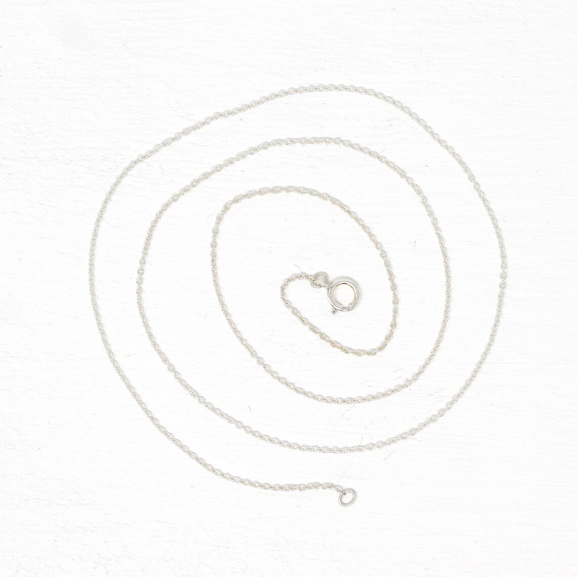 Sterling Silver Chain 20 Inch Cable Link 1.1 mm Twenty | Etsy