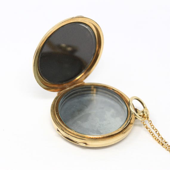 Antique Watch Locket - Victorian Gold Filled Case Eng… - Gem