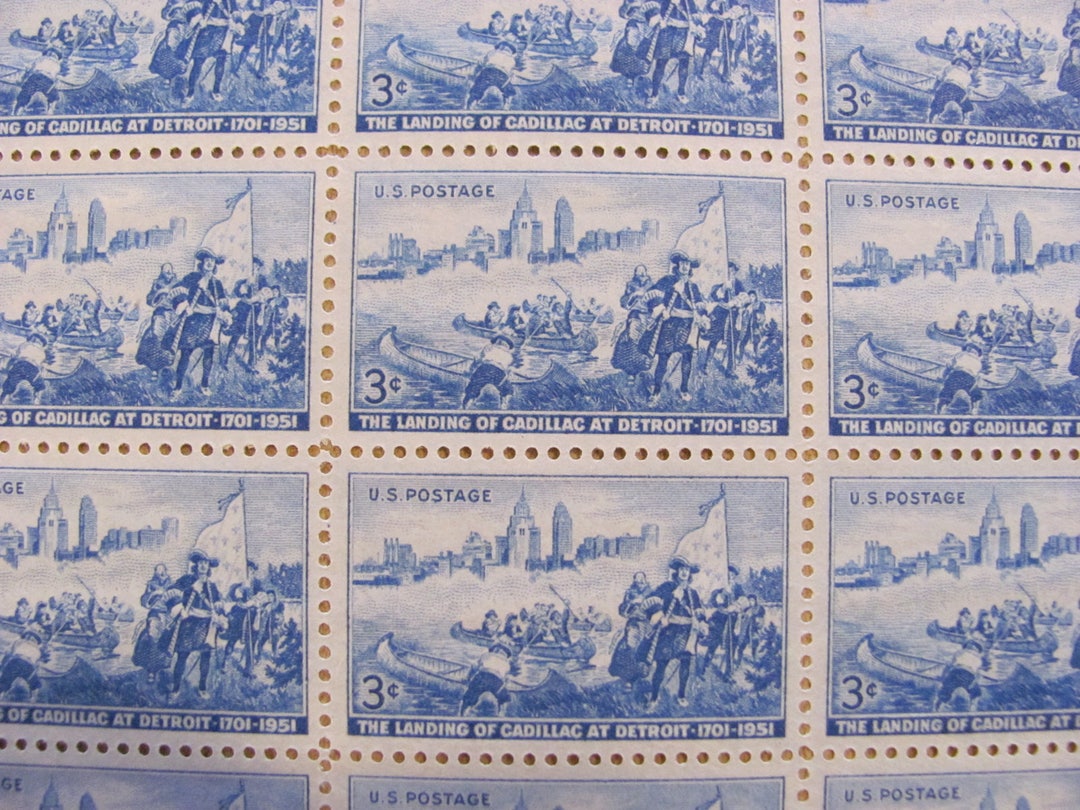 Pimp Daddy Caddy Full Sheet of 50 Vintage Unused US Postage Stamps 3c ...