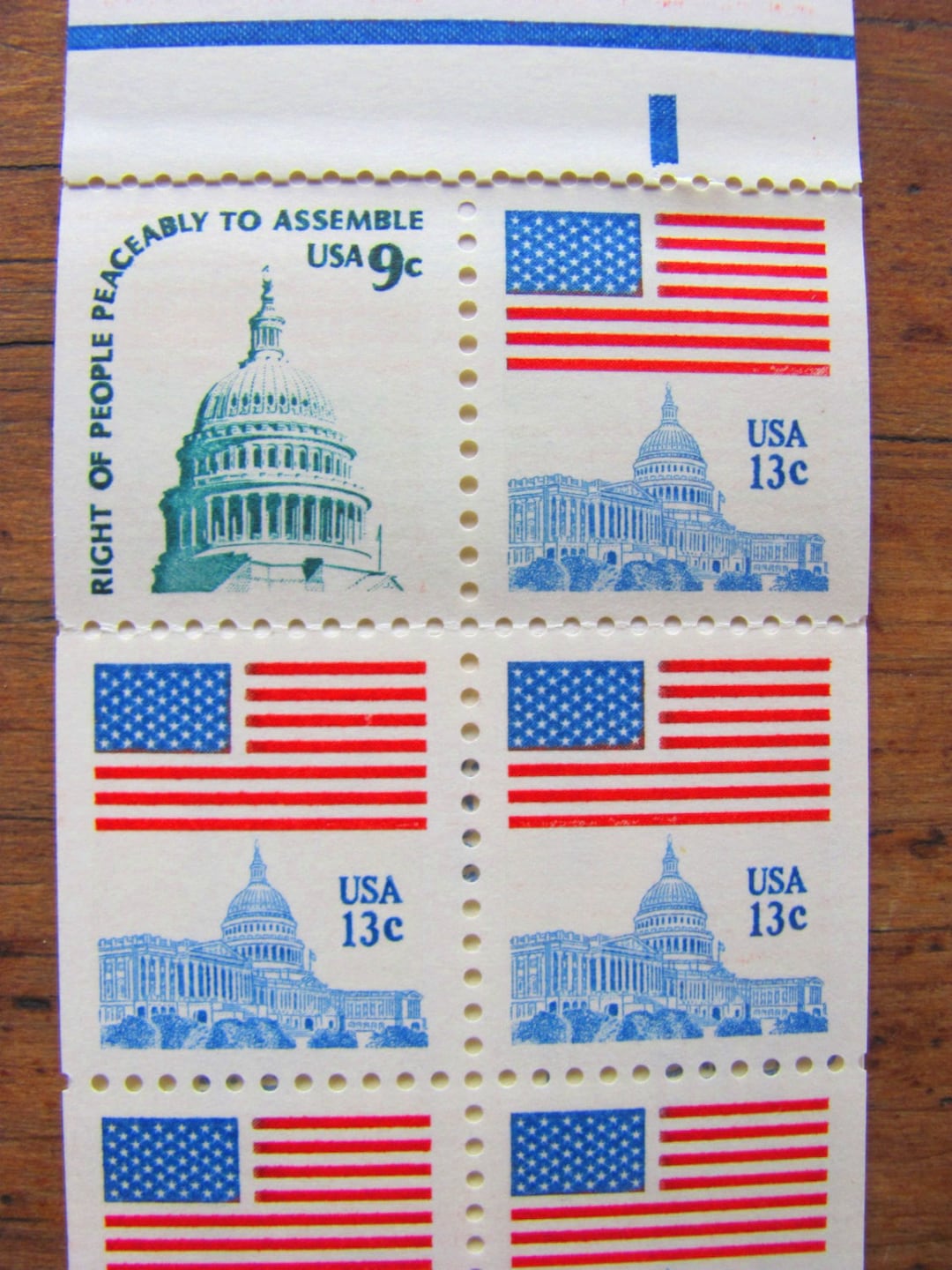 Right of People Peaceably to Assemble Booklet of 8 Vintage Unused US ...