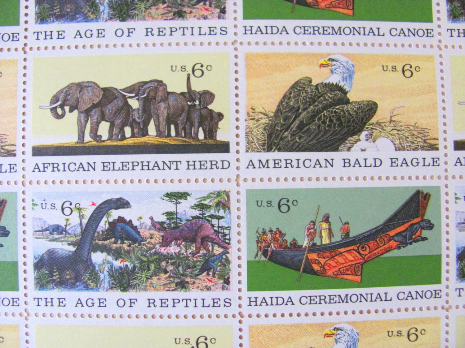 Natural History 32 Vintage Unused US Postage Stamps 1970s 6cent ...