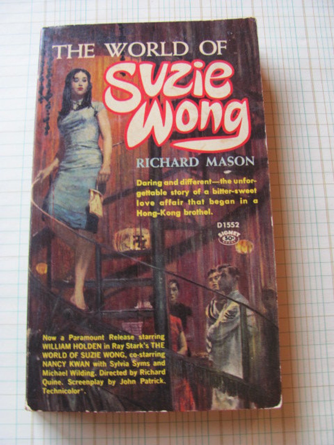 The World of Suzie Wong Richard Mason Vintage Paperback Book Pulp ...