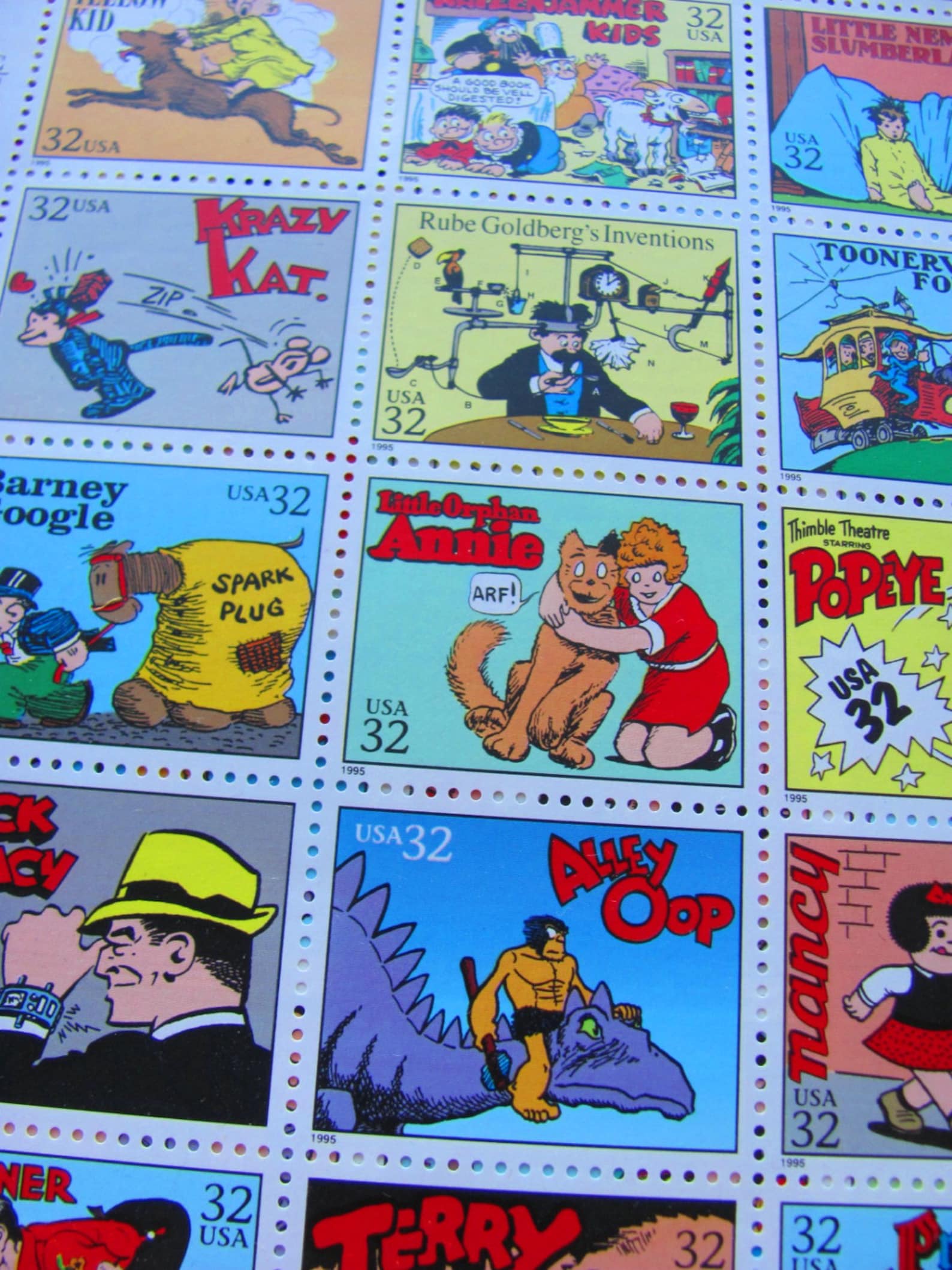 Comic Strip Classics Full Sheet of 20 Unused Vintage US - Etsy