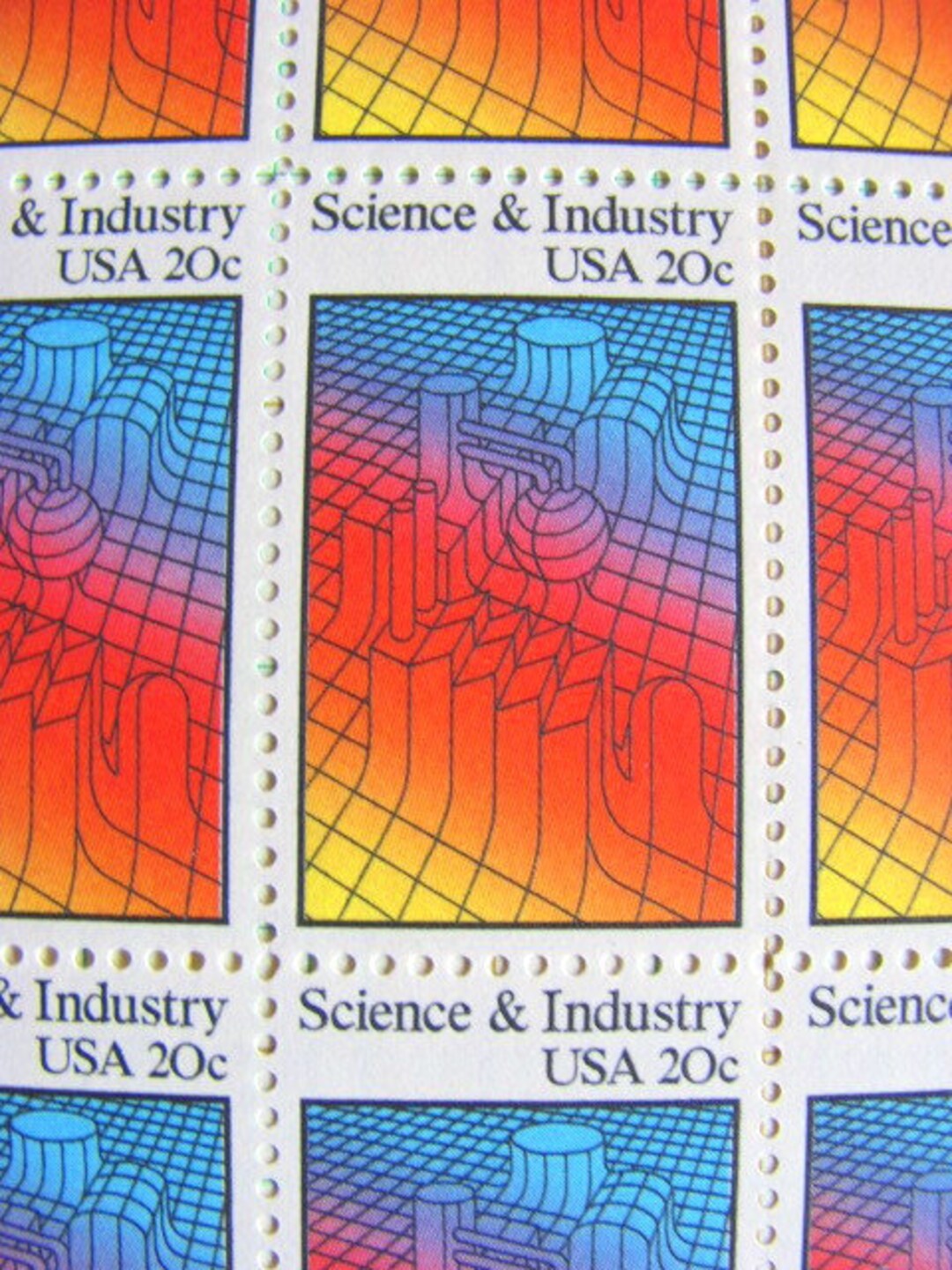 Science & Industry Full Sheet of 50 Unused Vintage US Postage Stamps 20 ...