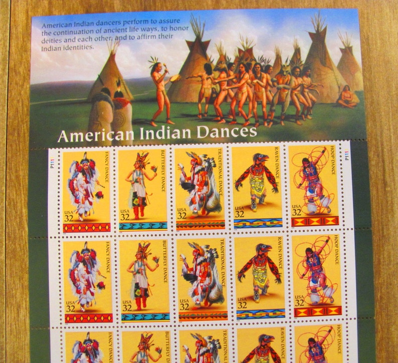 Native Americans Full Sheet of 20 Vintage Unused US Postage Stamps 32c ...