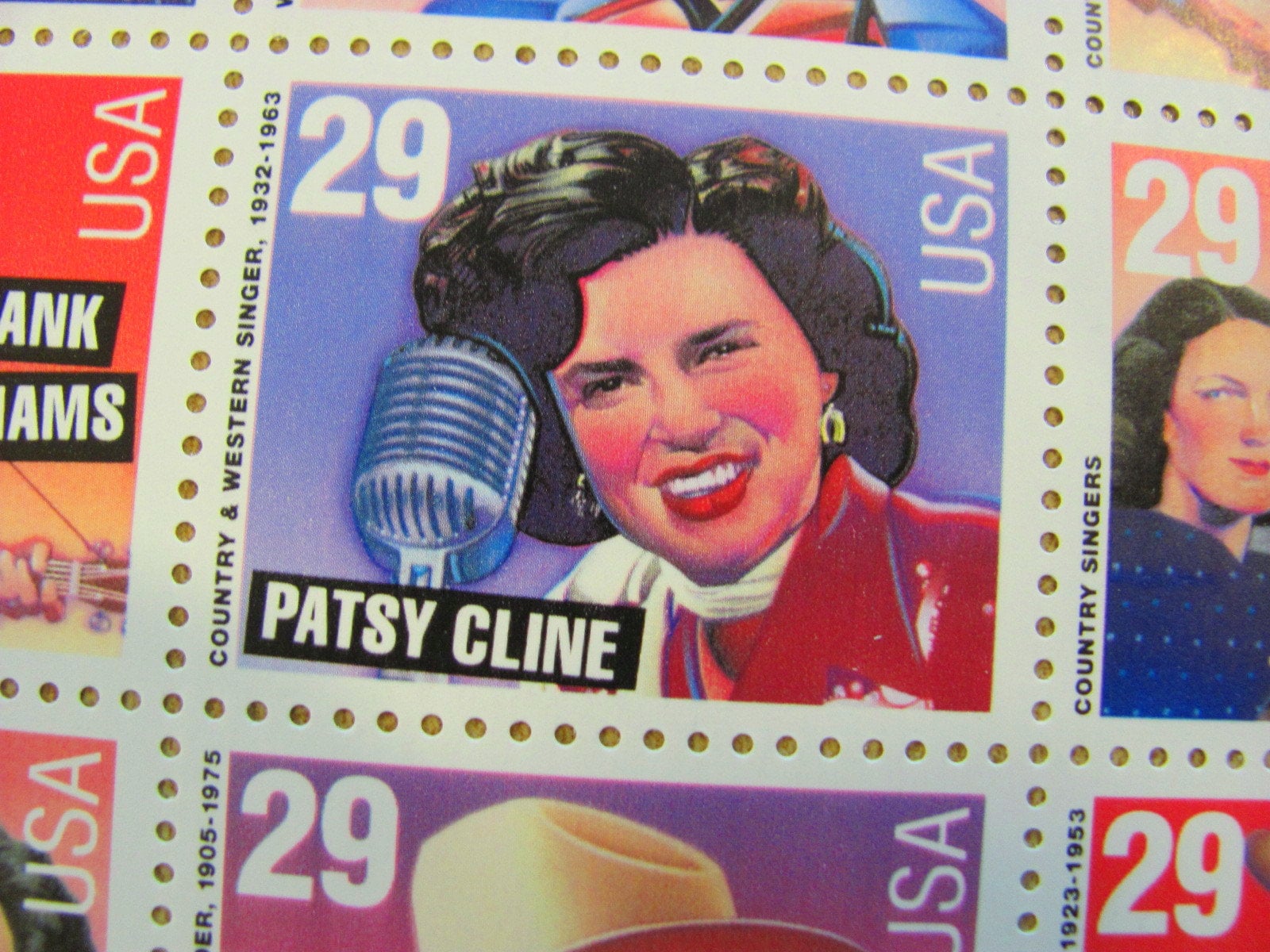 Country Western Full Sheet 20 Vintage Unused US Postage Stamps 29c ...
