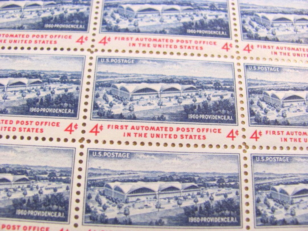 First Automated Post Office in the United States Full Sheet of 50 ...