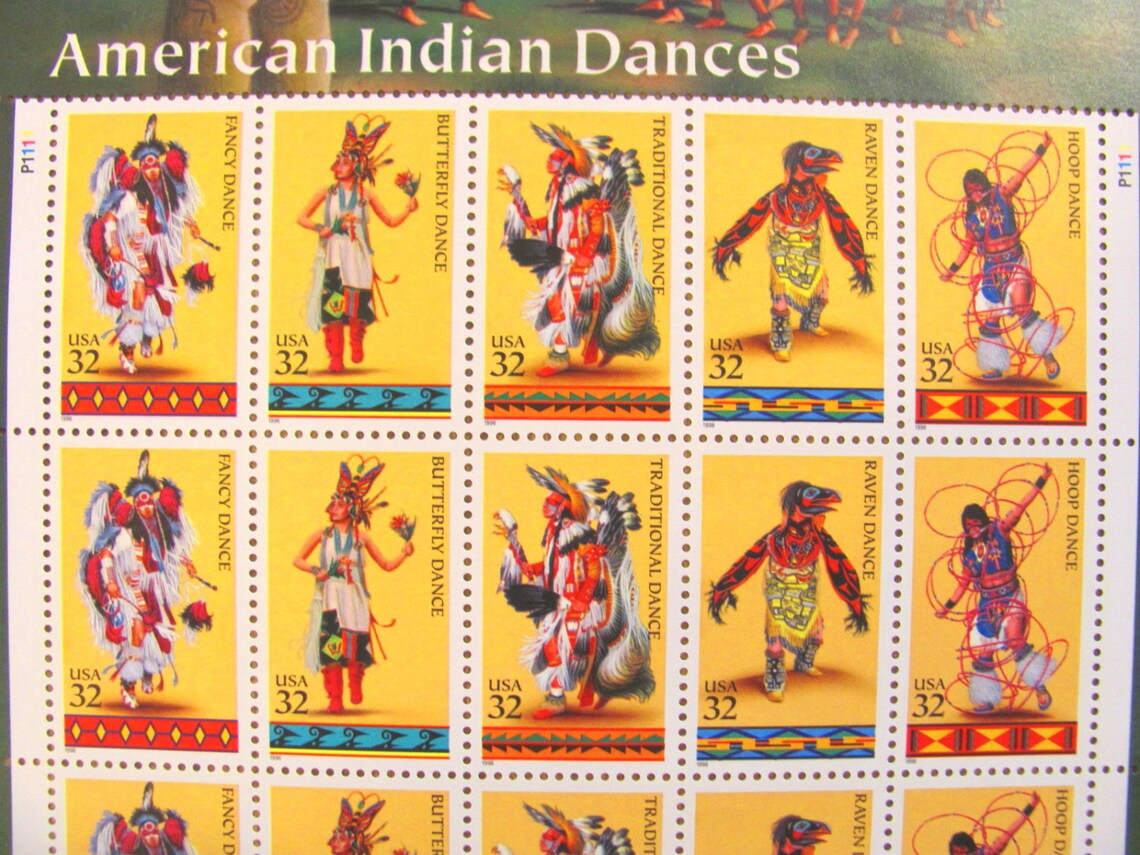 Native Americans Full Sheet of 20 Vintage Unused US Postage Stamps 32c ...