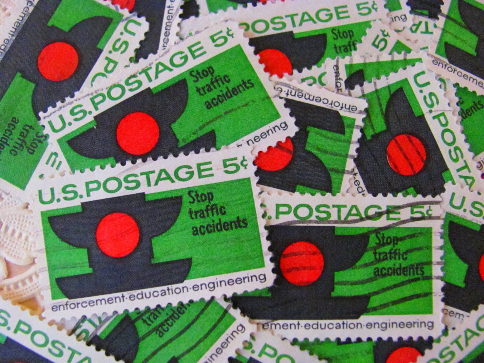 Don't Text and Drive 30 Vintage US Postage Stamps 5c Scott - Etsy