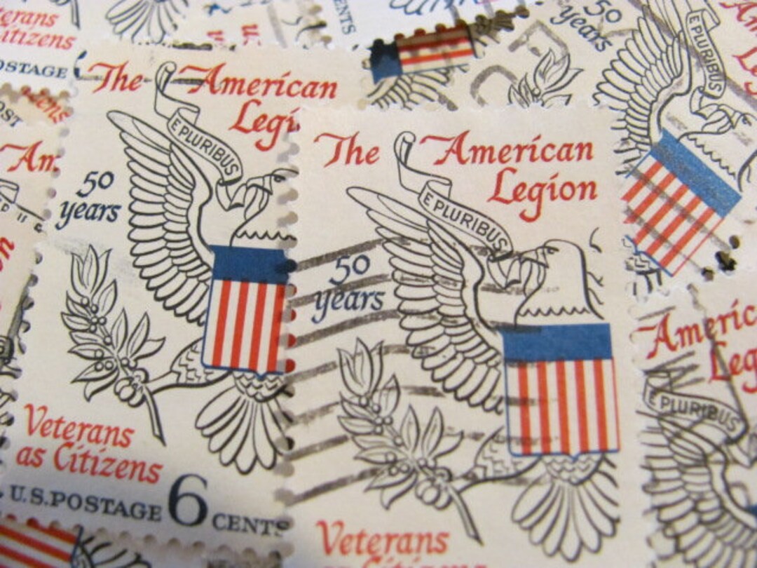 The American Legion 30 Vintage US Postage Stamps Veterans as Citizens ...