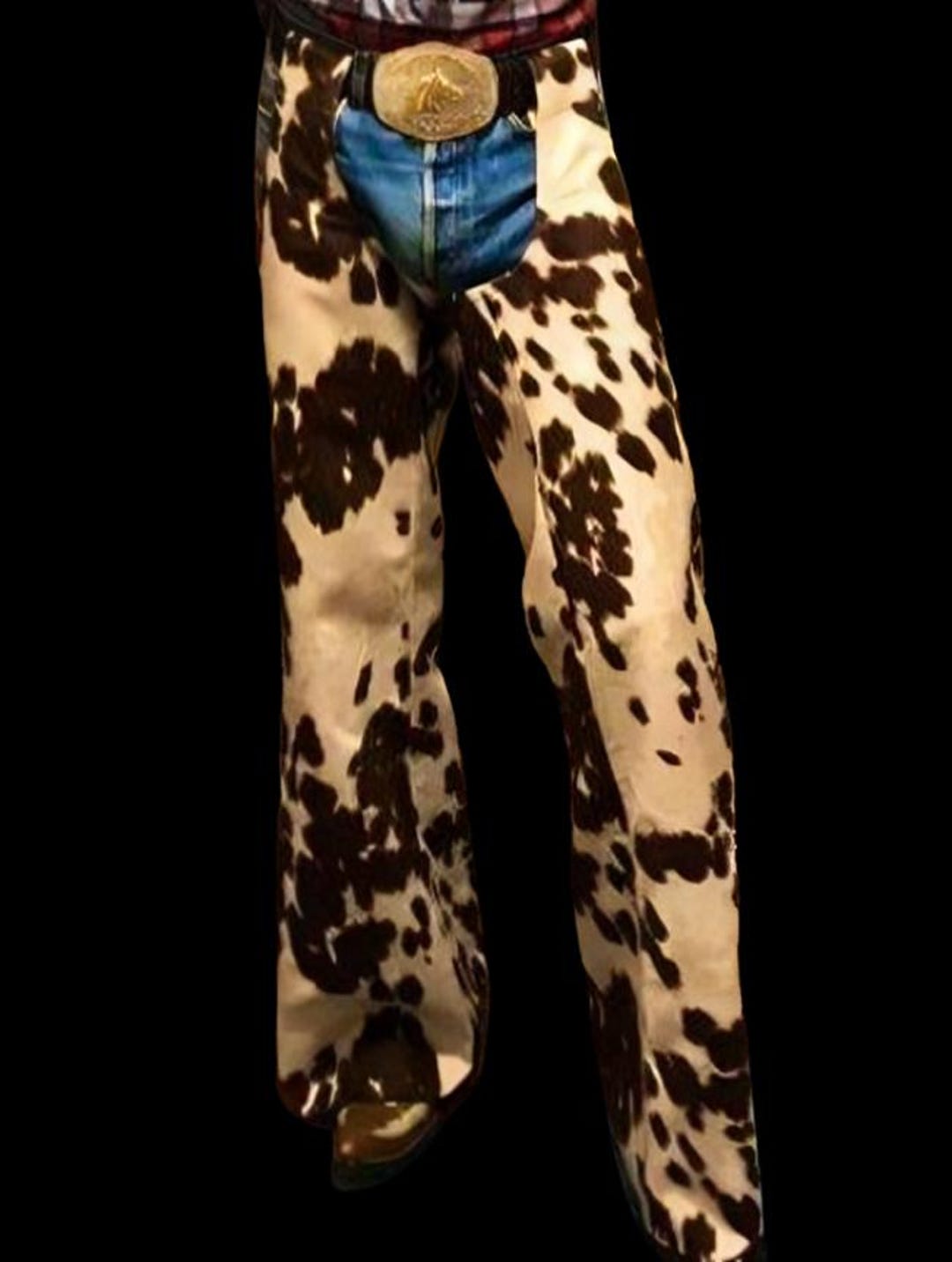 Handmade Natural Leather Chaps Western Chap Cowgirl Fringes Pants ...