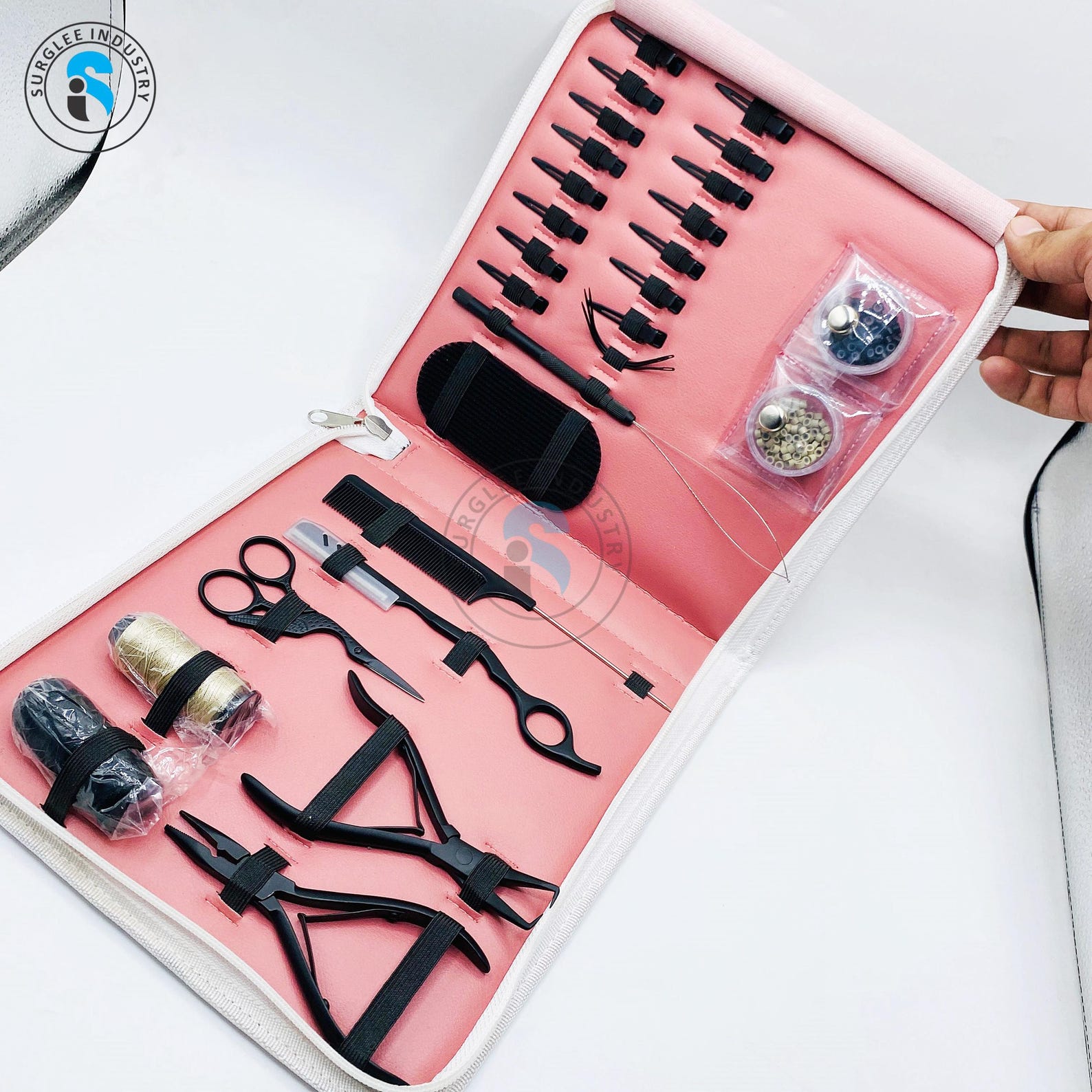 Tools Kit for Hair Extension: Pliers, Razor, Clips & Bead Boxes - Etsy