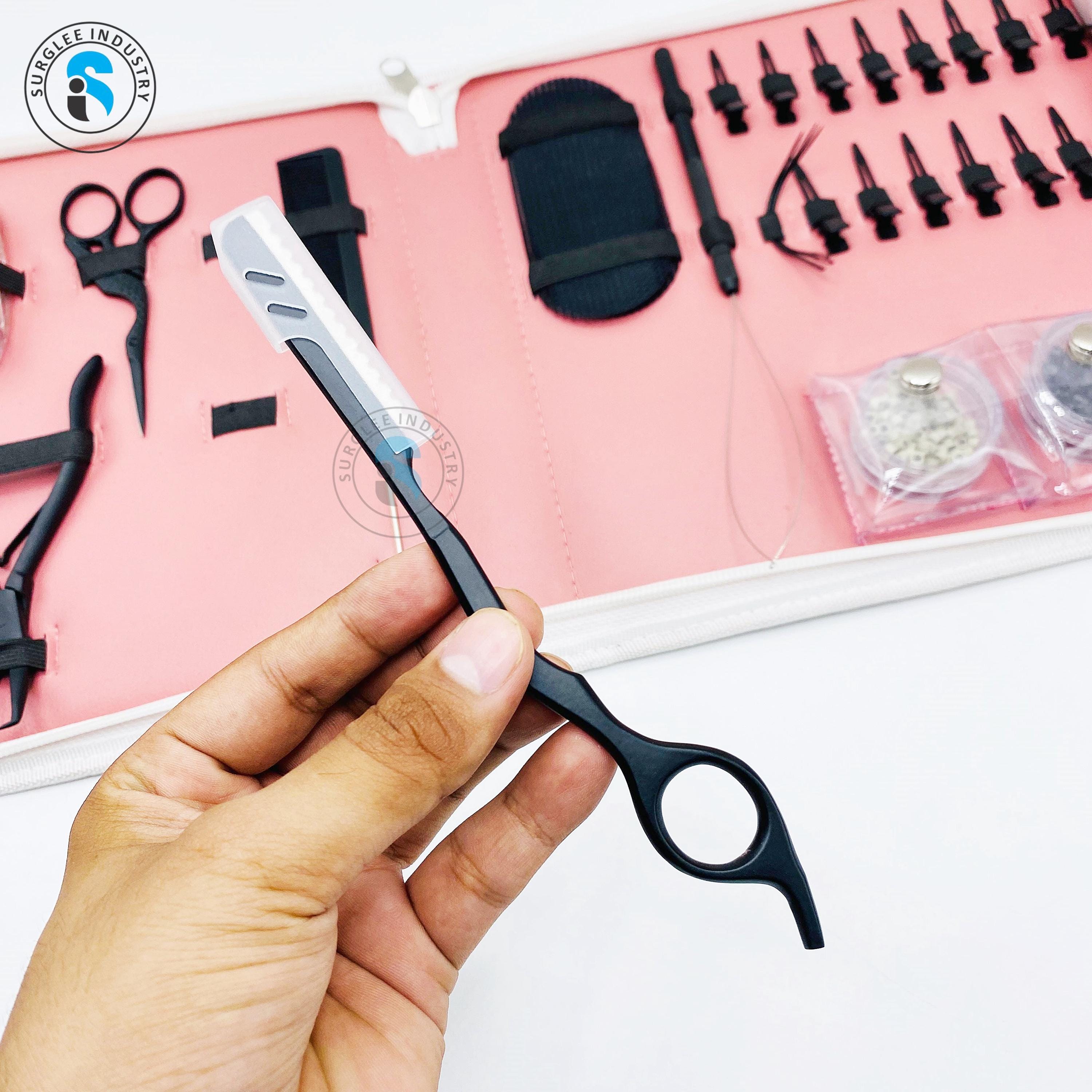 Tools Kit for Hair Extension: Pliers, Razor, Clips & Bead Boxes - Etsy