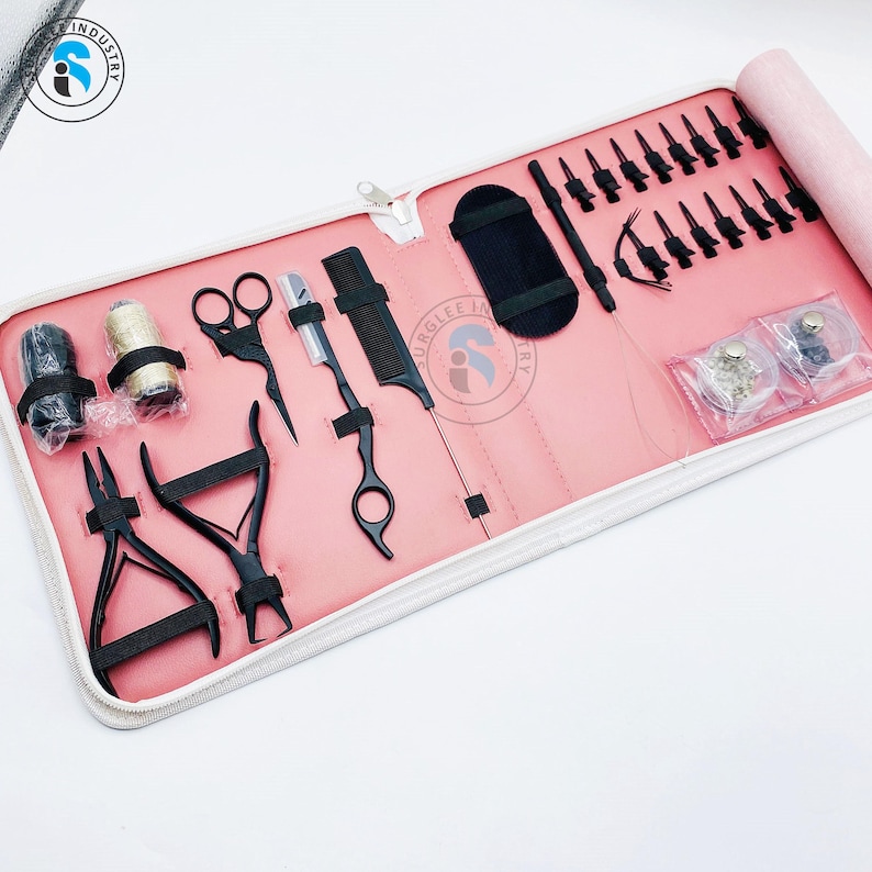 Tools Kit for Hair Extension: Pliers, Razor, Clips & Bead Boxes - Etsy