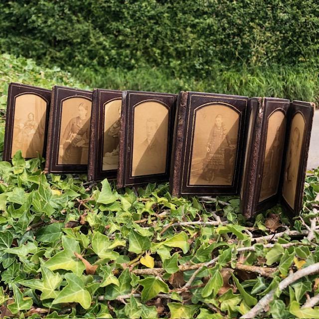 Rare Victorian CDV Concertina Photo Frame. Holds 12 Cdvs. Shabby Gold ...
