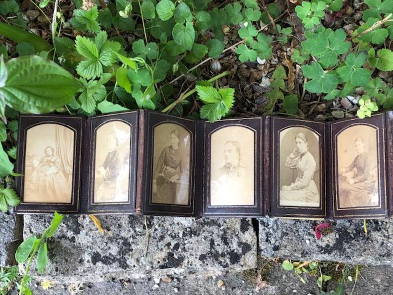 Rare Victorian CDV Concertina Photo Frame. Holds 12 Cdvs. Shabby Gold ...