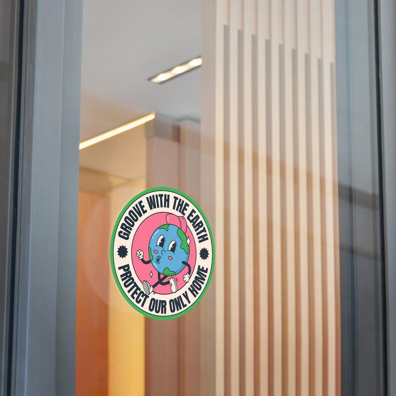 Eco-friendly Round Vinyl Stickers, Earth Lover Gifts, Fun Environment ...