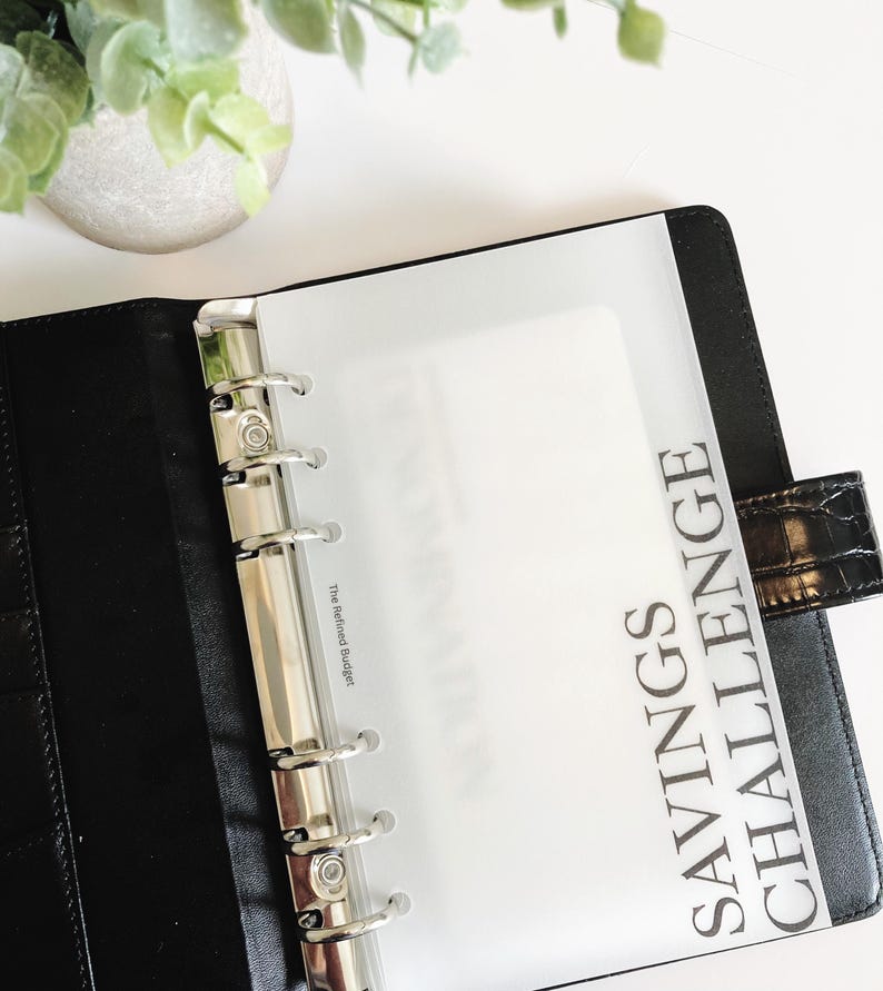 A6 Custom Dashboard for Budget Binder | Budgeting Tools | Money ...